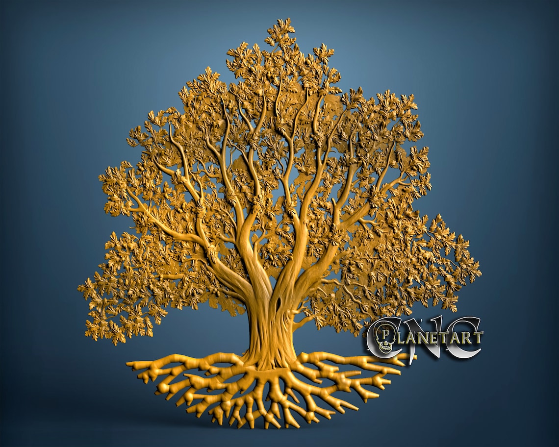Tree of Life 3D STL Model CNC Router Engraver Artcam - Etsy