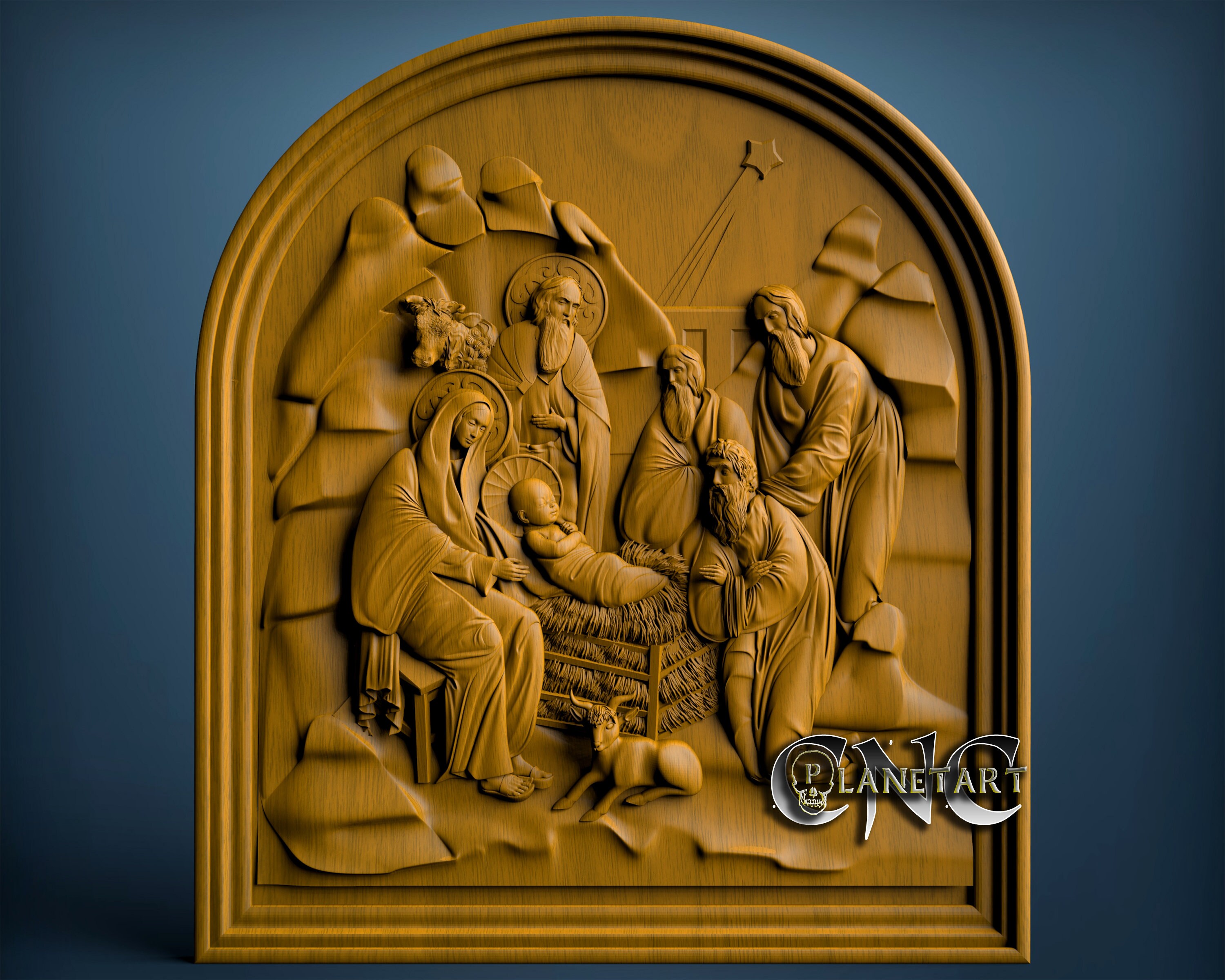 Birth of Jesus 3D STL Model CNC Router Engraver Artcam - Etsy Canada