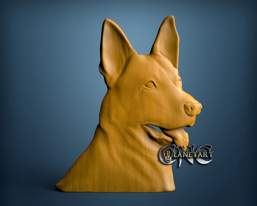 Dog, 3D STL Model, CNC Router Engraver, Artcam, Aspire, CNC Files, Wood ...