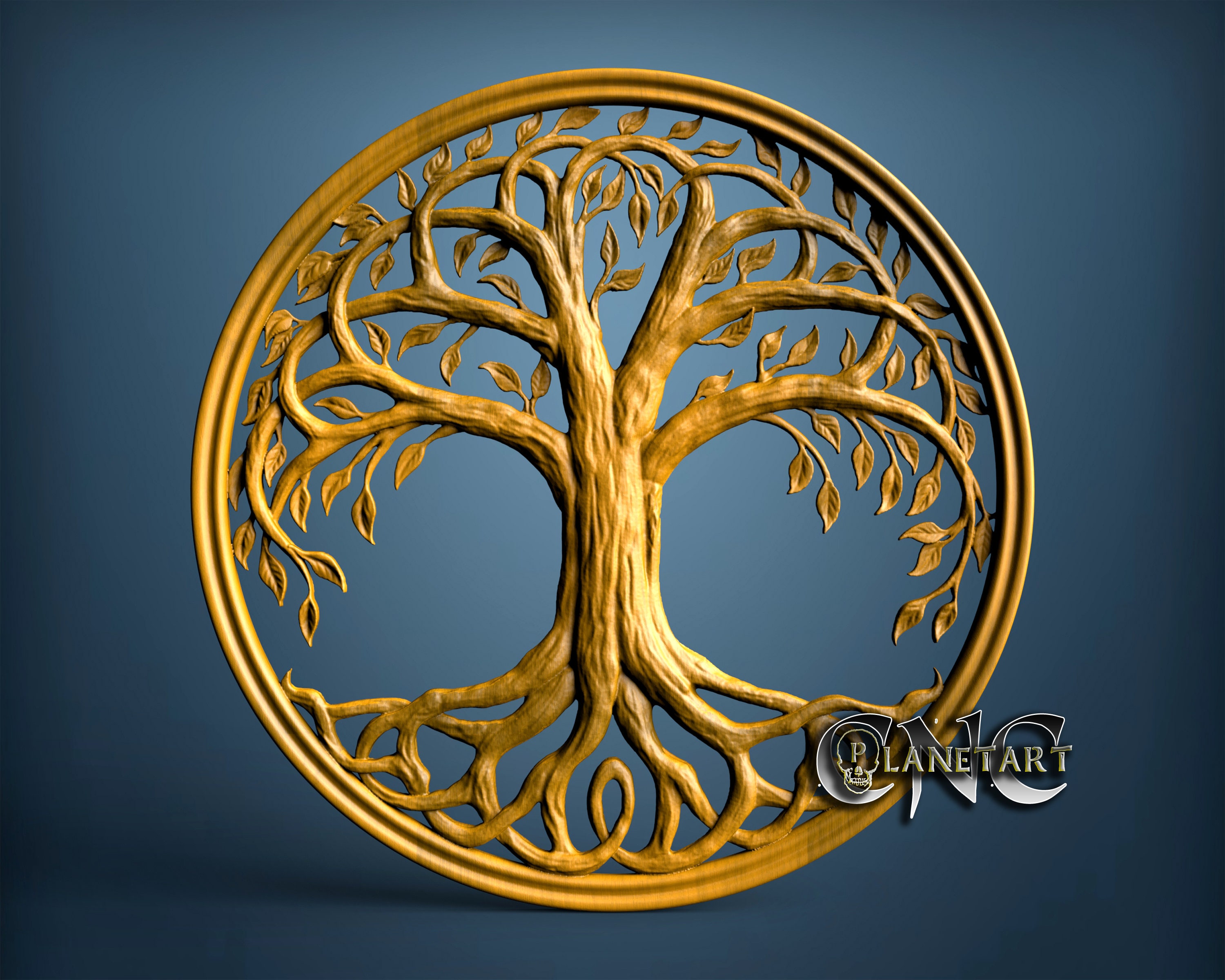 Tree Of Life 3d Stl Model Cnc Router Engraver Artcam Etsy