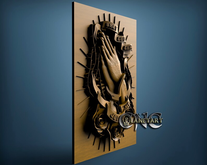 Only God Can Judge Me, 3D STL Model, CNC Router Engraver, Artcam ...