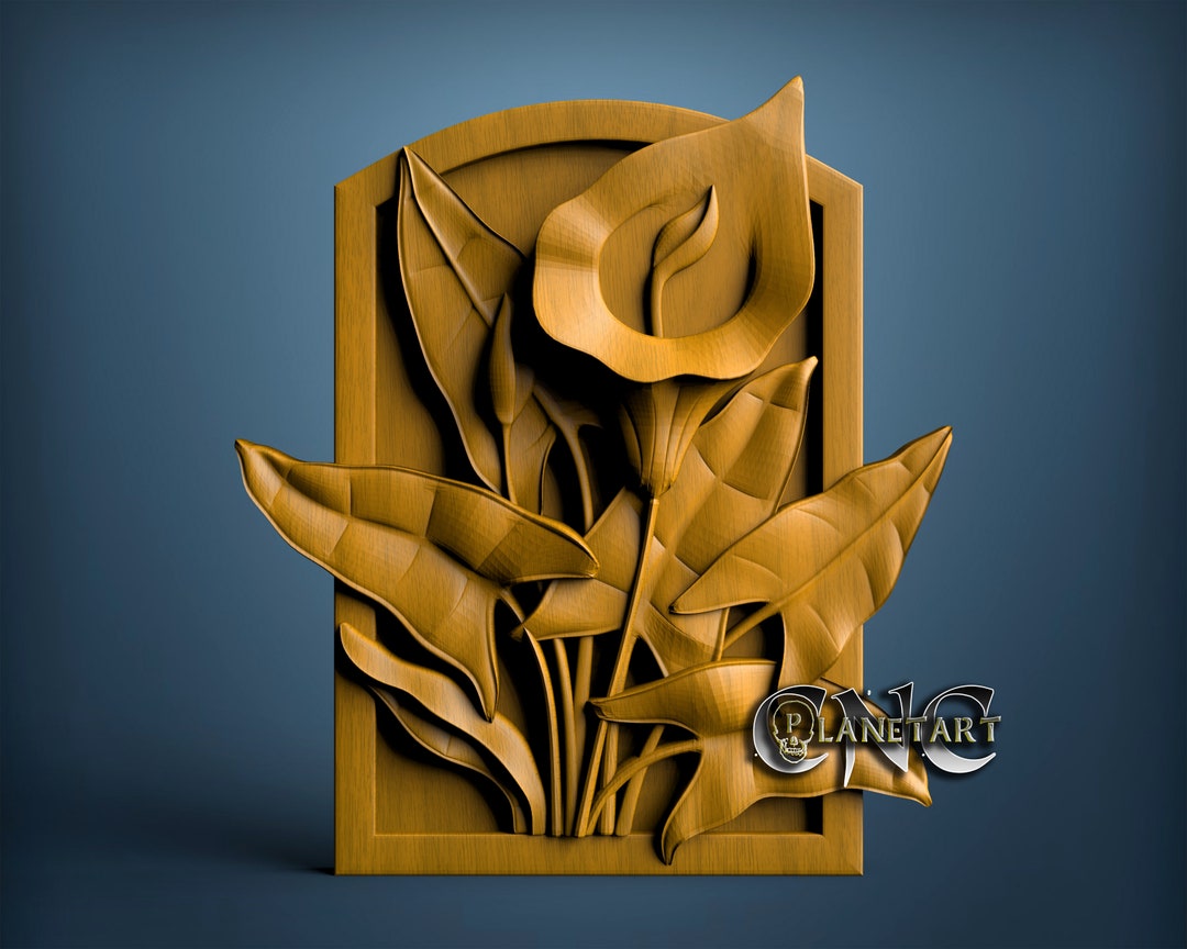 Flower, 3D STL Model, CNC Router Engraver, Artcam, Aspire, CNC Files ...