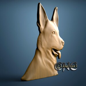 Dog, 3D STL Model, CNC Router Engraver, Artcam, Aspire, CNC Files, Wood ...