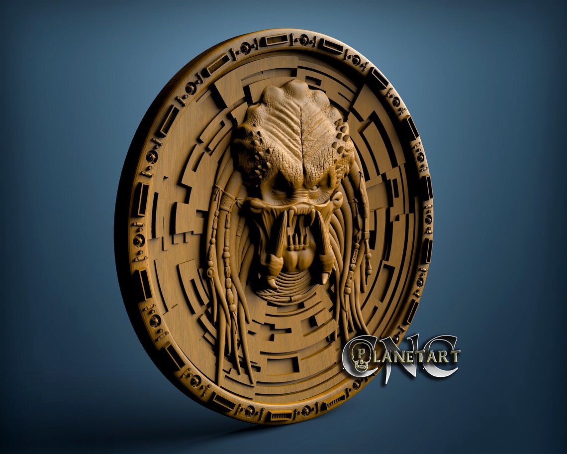 Predator 3D STL Model CNC Router Engraver Artcam Aspire - Etsy