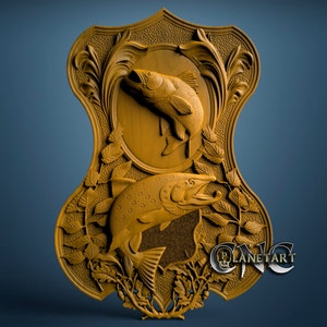 Fish, 3D STL Model, CNC Router Engraver, Artcam, Aspire, CNC Files ...