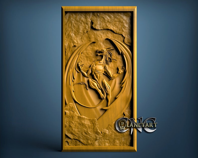 Dragon 3D STL Model CNC Router Engraver Artcam Aspire CNC - Etsy