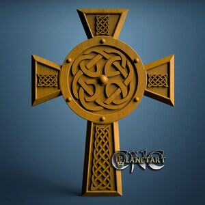 Celtic Cross, 3D STL Model, CNC Router Engraver, Artcam, Aspire, CNC ...