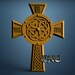 Celtic Cross, 3D STL Model, CNC Router Engraver, Artcam, Aspire, CNC ...