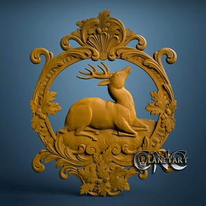 Deer, 3D STL Model, CNC Router Engraver, Artcam, Aspire, CNC Files ...