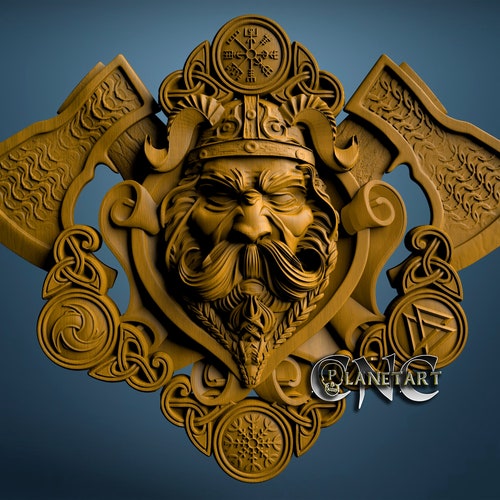 3D STL Viking File - Etsy