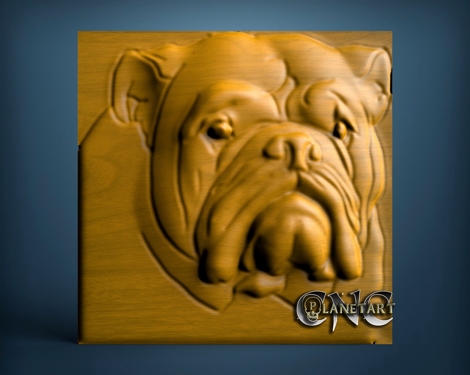 Bulldog 3D STL Model CNC Router Engraver Artcam Aspire - Etsy