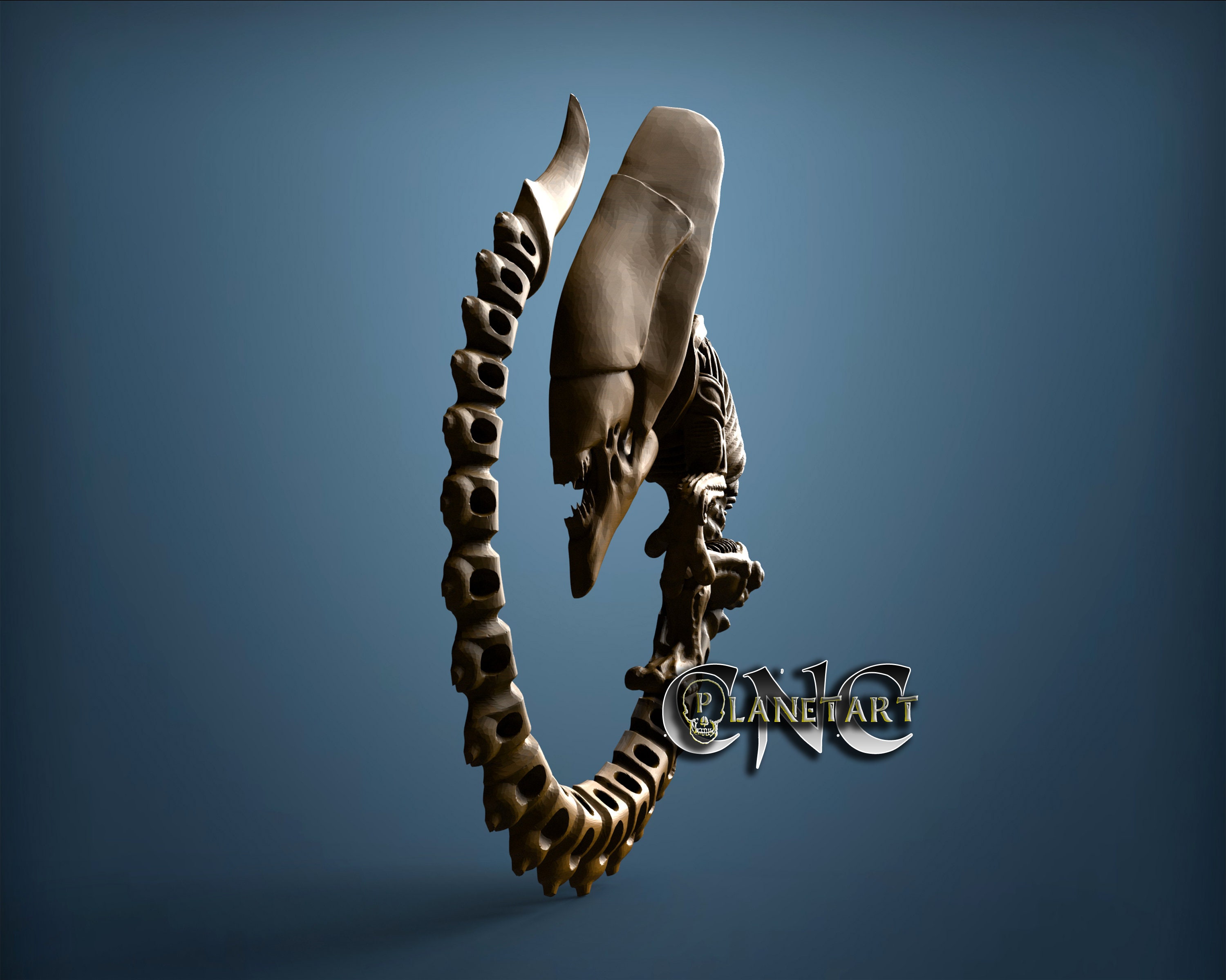 Alien 3D STL Model CNC Router Engraver Artcam Aspire CNC - Etsy