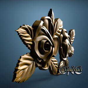 Flowers, 3D STL Model, CNC Router Engraver, Artcam, Aspire, CNC Files ...