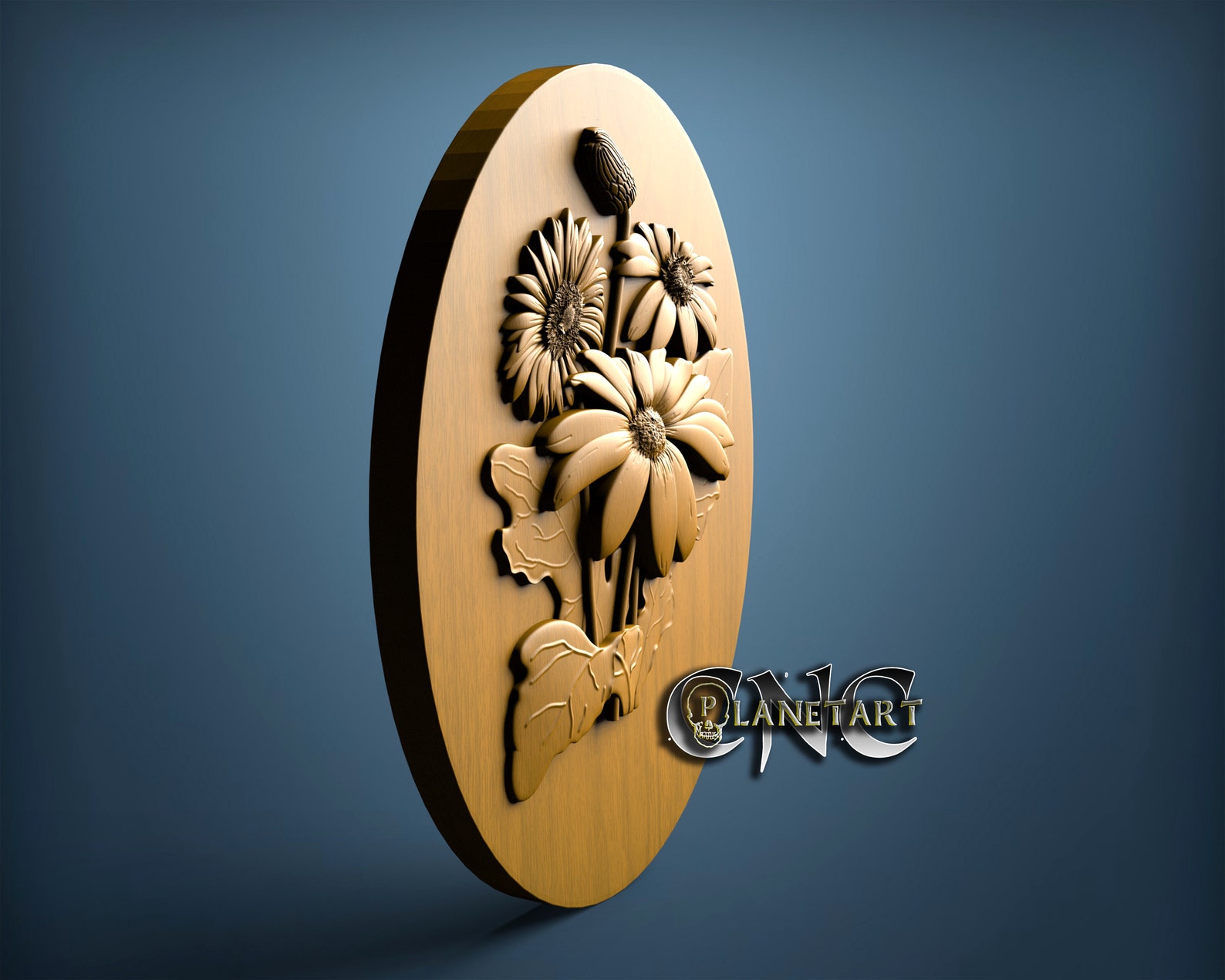 Flower 3D STL Model CNC Router Engraver Artcam Aspire CNC - Etsy