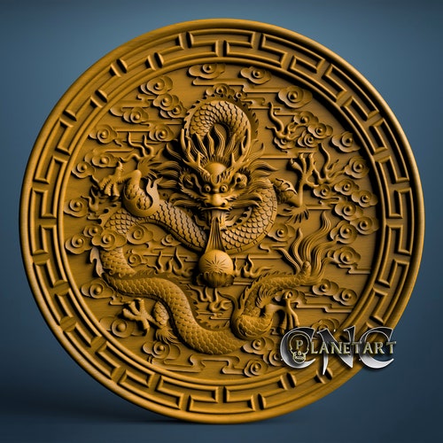 Dragon 3D STL Model CNC Router Engraver Artcam Aspire CNC - Etsy