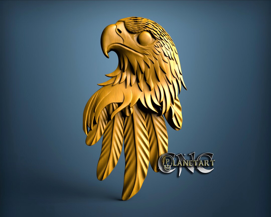 Eagle, 3D STL Model, CNC Router Engraver, Artcam, Aspire, CNC Files ...