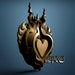 Flaming Heart, 3D STL Model, CNC Router Engraver, Artcam, Aspire, CNC ...