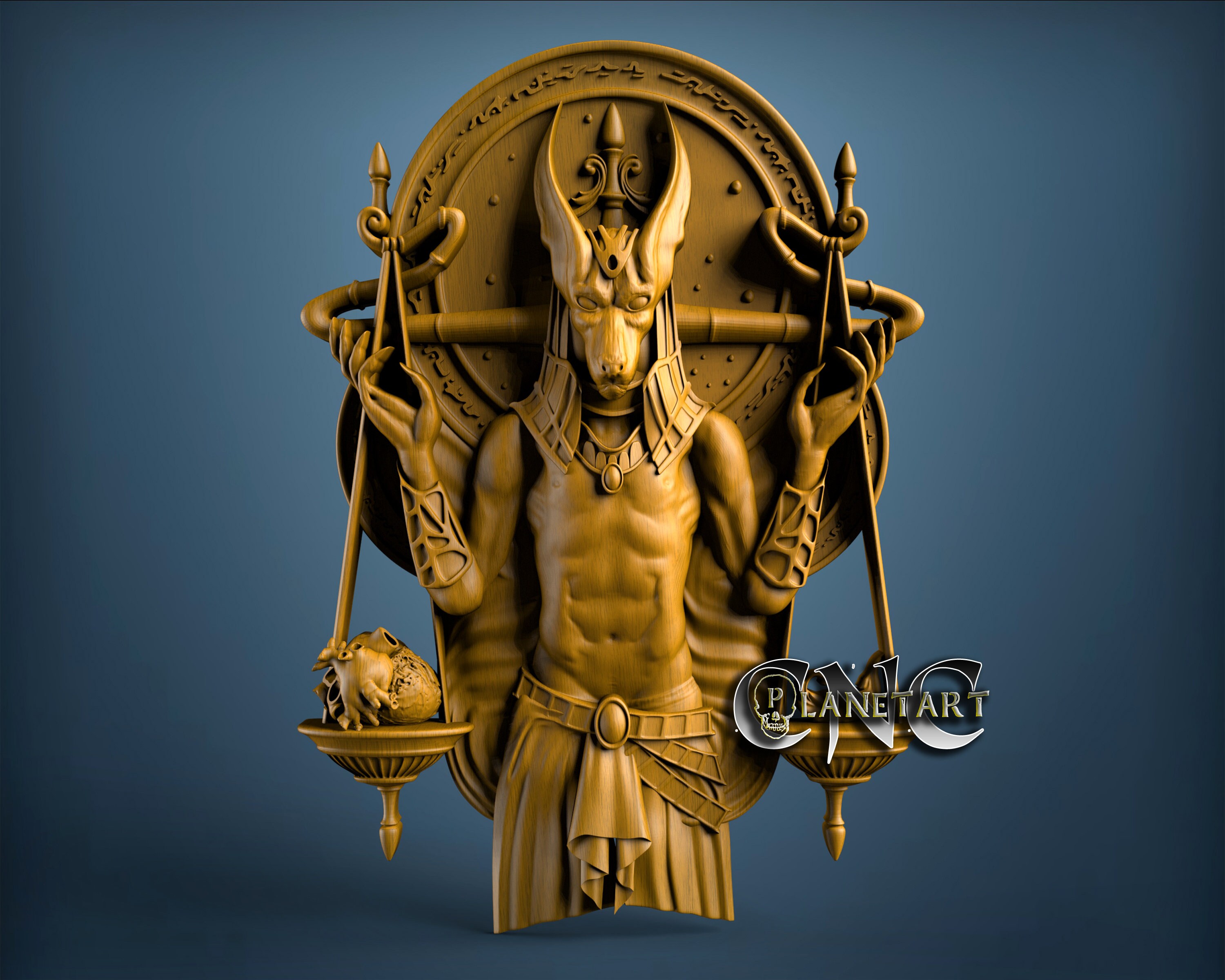 Anubis 3D STL Model CNC Router Engraver Artcam Aspire CNC - Etsy
