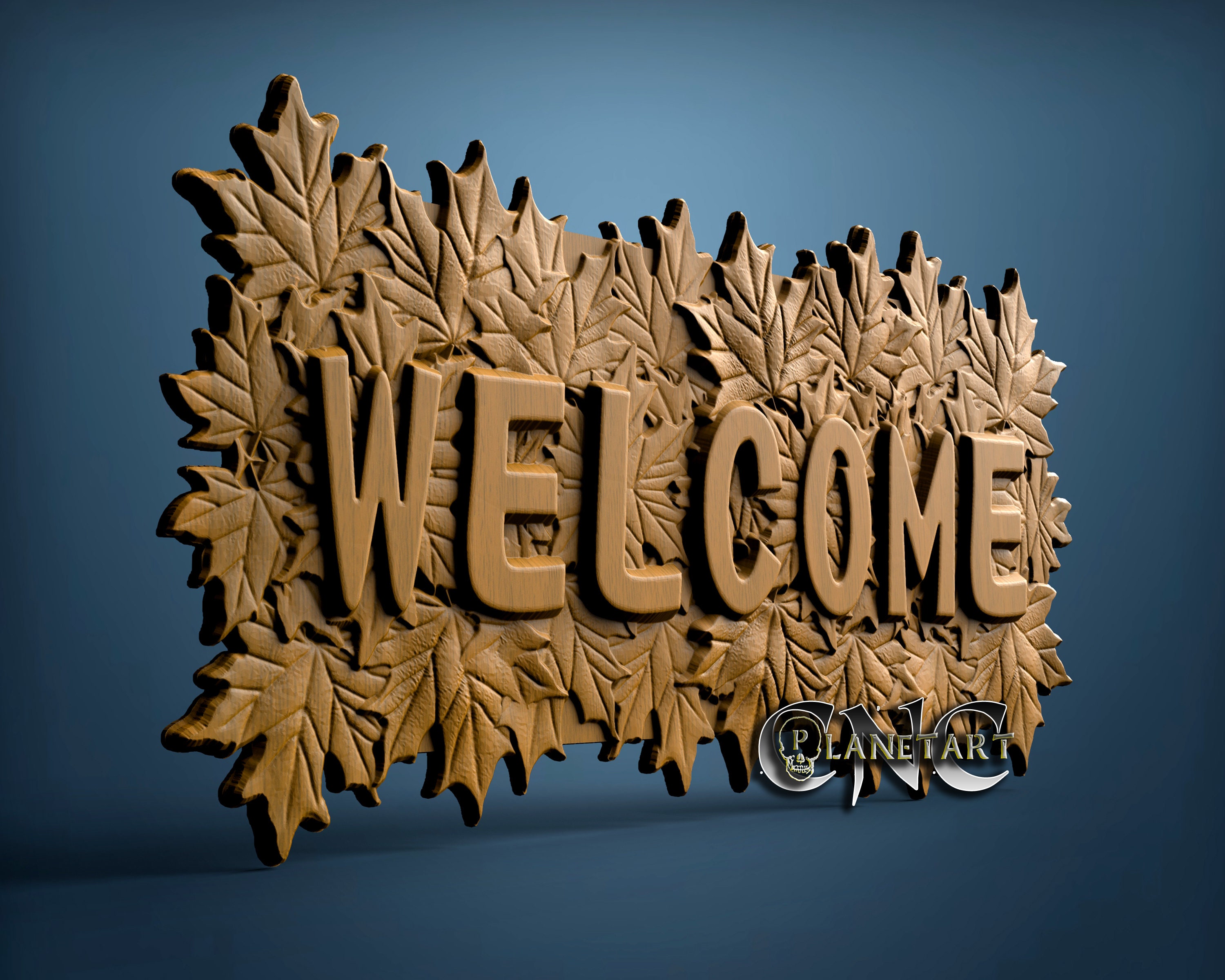 Welcome Sign 3D STL Model CNC Router Engraver Artcam - Etsy Canada