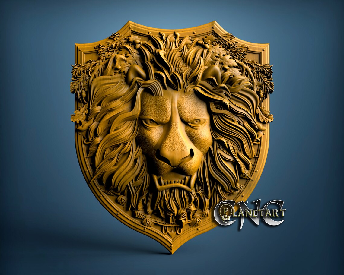 Lion 3D STL Model CNC Router Engraver Artcam Aspire CNC - Etsy