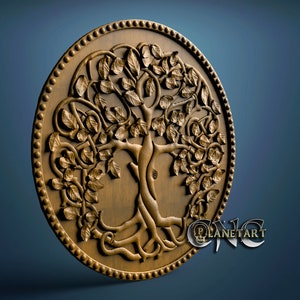 Tree of Life, 3D STL Model, CNC Router Engraver, Artcam, Aspire, CNC ...