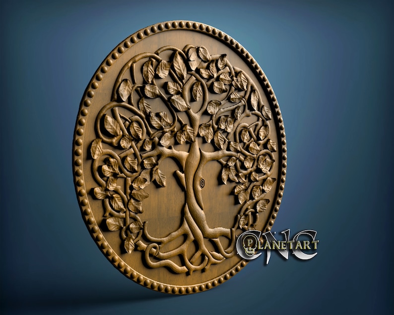 Tree Of Life 3d Stl Model Cnc Router Engraver Artcam Etsy