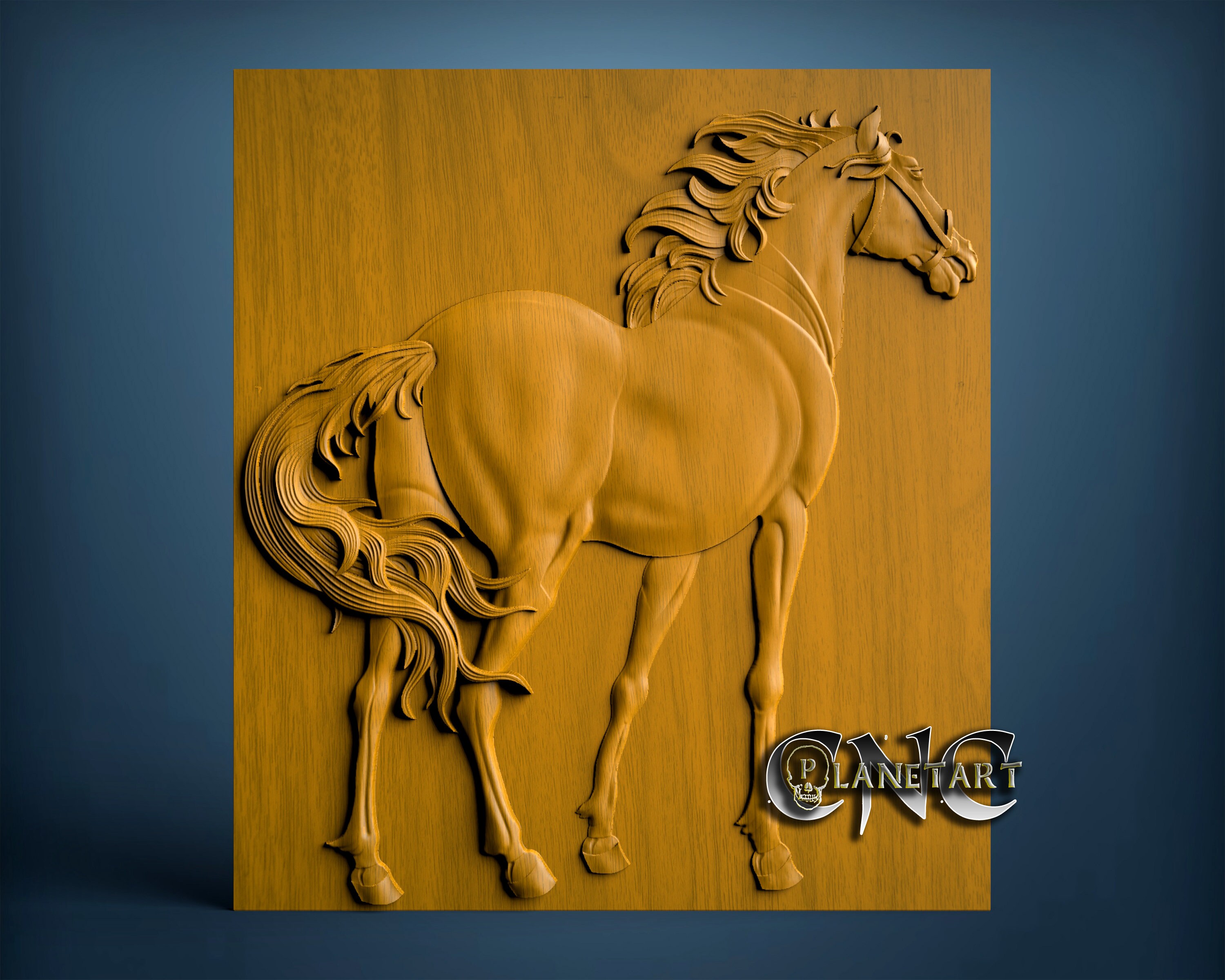 Horse 3D STL Model CNC Router Engraver Artcam Aspire CNC - Etsy UK