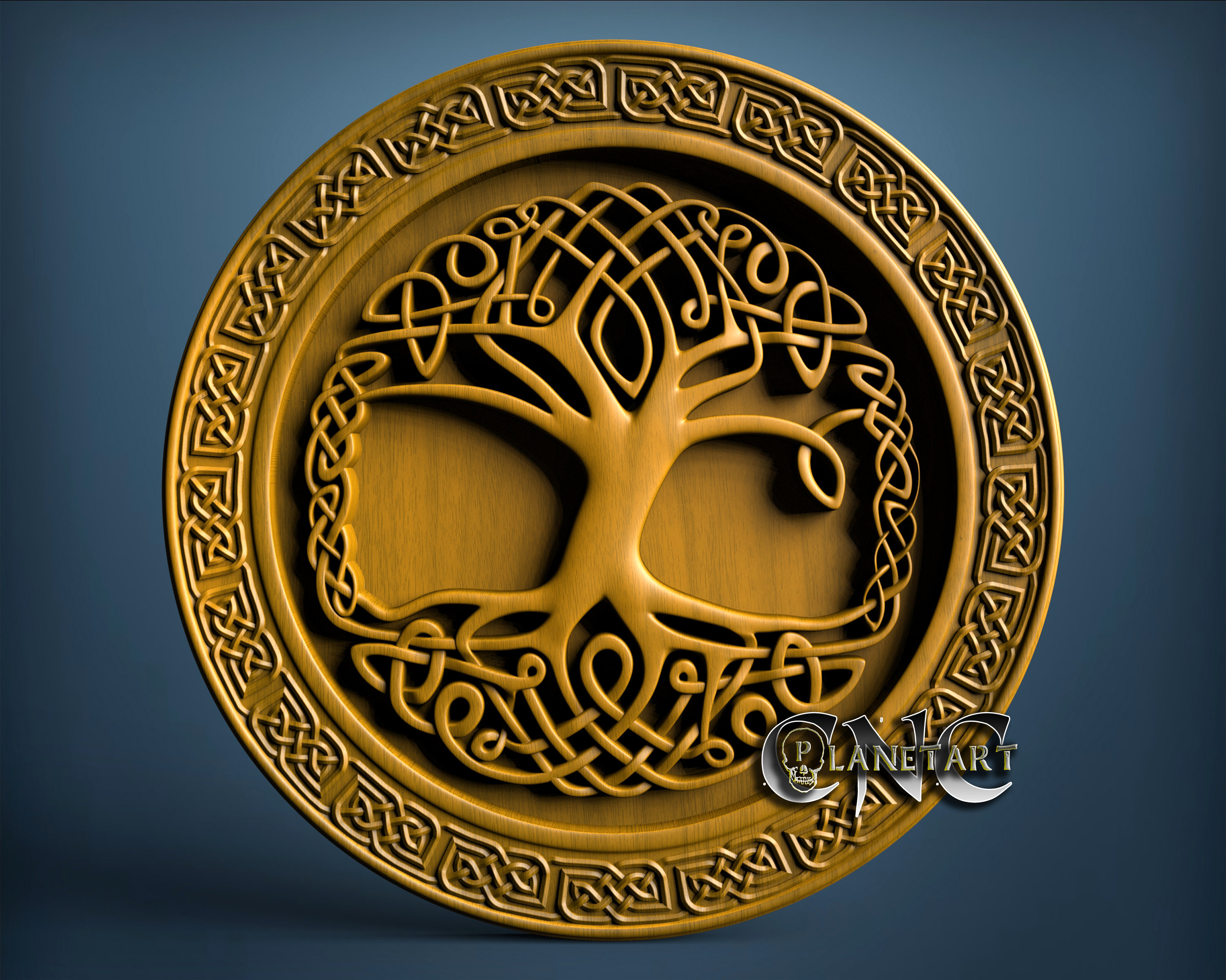 Tree of Life Celtic 3D STL Model CNC Router Engraver | Etsy