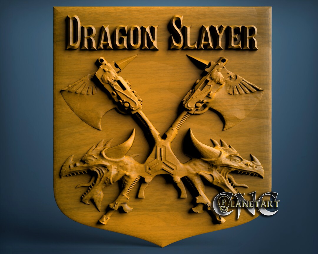 Dragon Slayer, 3D STL Model, CNC Router Engraver, Artcam, Aspire, CNC ...