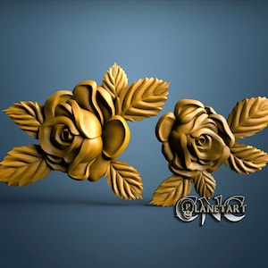 Flowers, 3D STL Model, CNC Router Engraver, Artcam, Aspire, CNC Files ...