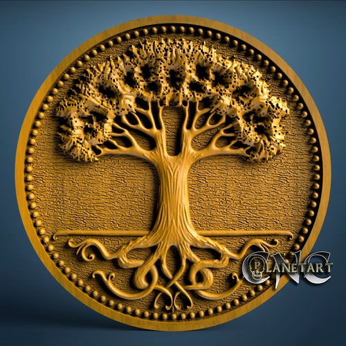 Tree of Life 3D STL Model CNC Router Engraver Artcam - Etsy