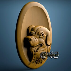 Dog, 3D STL Model, CNC Router Engraver, Artcam, Aspire, CNC Files, Wood ...