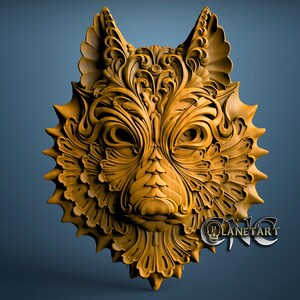 Wolf, 3D STL Model, CNC Router Engraver, Artcam, Aspire, CNC Files ...