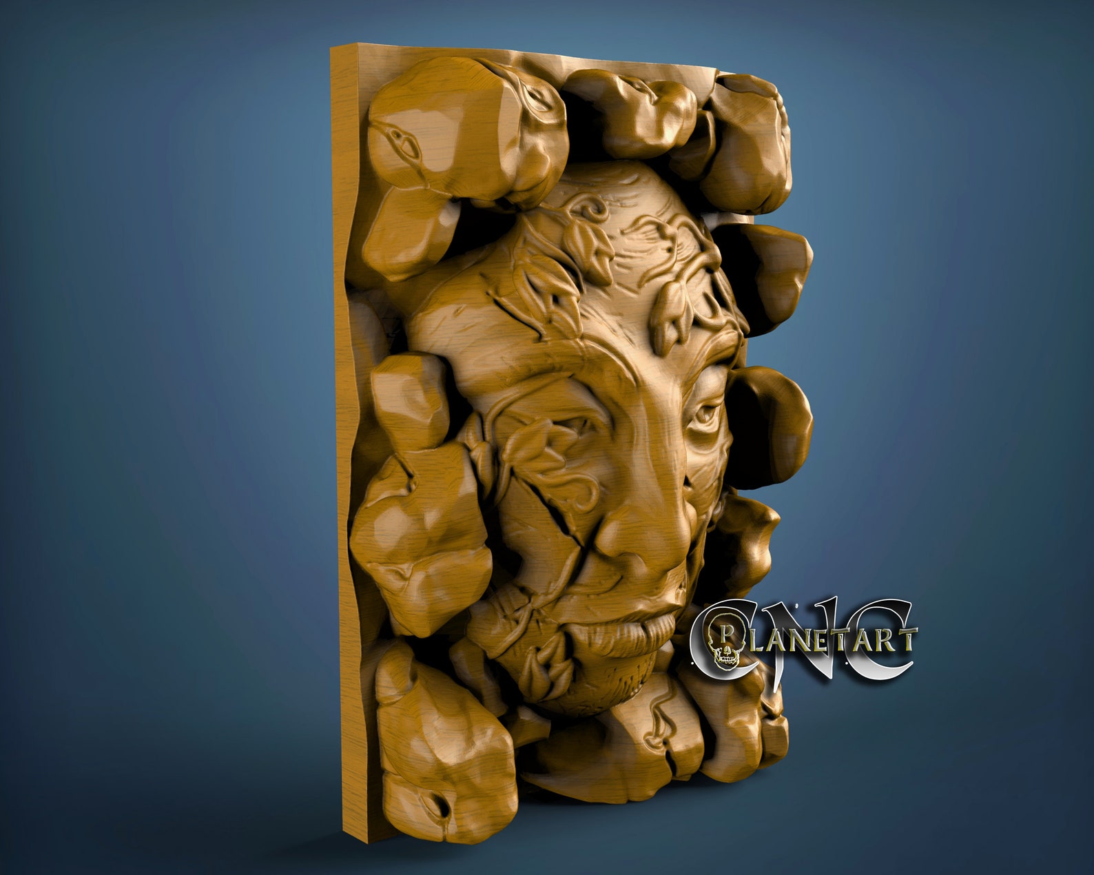 Face 3D STL Model CNC Router Engraver Artcam Aspire CNC - Etsy