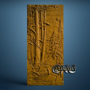 Trees, 3D STL Model, CNC Router Engraver, Artcam, Aspire, CNC Files ...