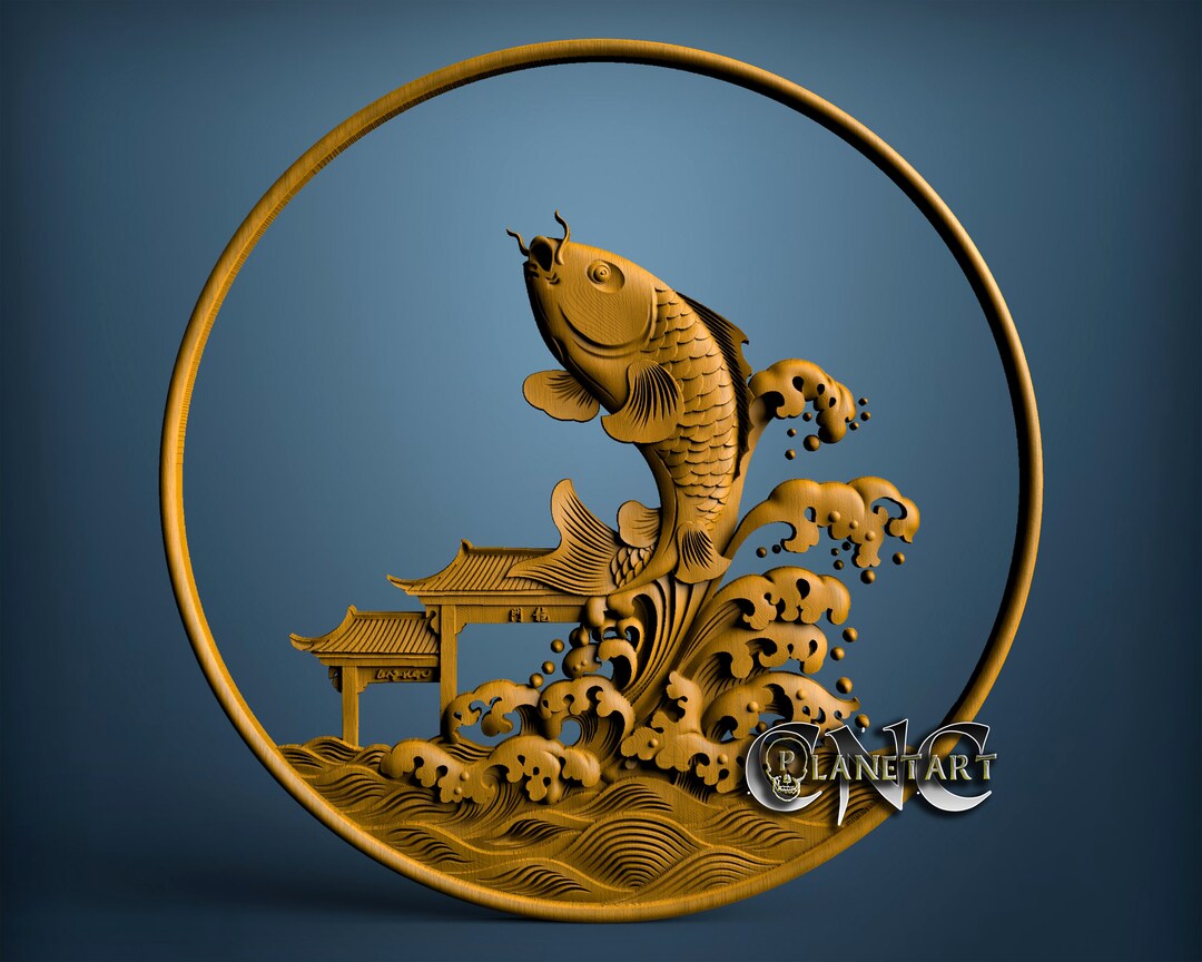 Fish, 3D STL Model, CNC Router Engraver, Artcam, Aspire, CNC Files ...