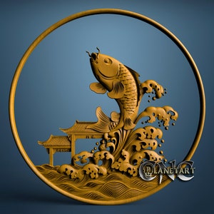 Fish, 3D STL Model, CNC Router Engraver, Artcam, Aspire, CNC Files ...