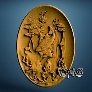 Fish, 3D STL Model, CNC Router Engraver, Artcam, Aspire, CNC Files ...