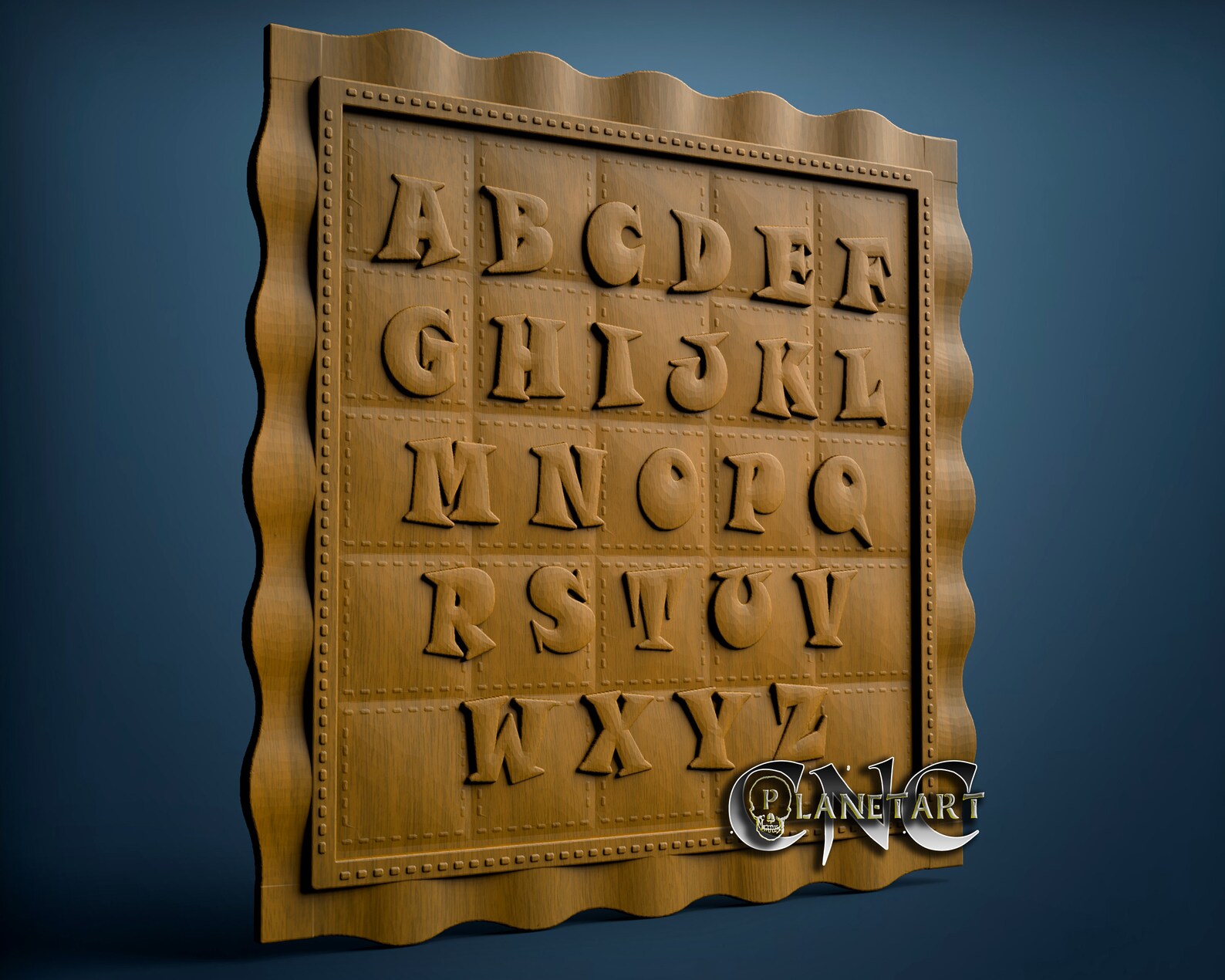 Baby Alphabet, 3D STL Model, CNC Router Engraver, Artcam, Aspire, CNC ...