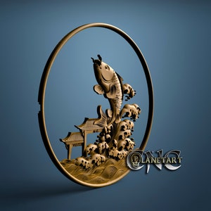 Fish, 3D STL Model, CNC Router Engraver, Artcam, Aspire, CNC Files ...