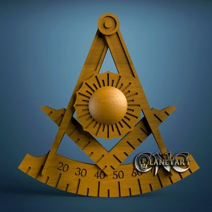 Masonic, 3D STL Model, CNC Router Engraver, Artcam, Aspire, CNC Files ...