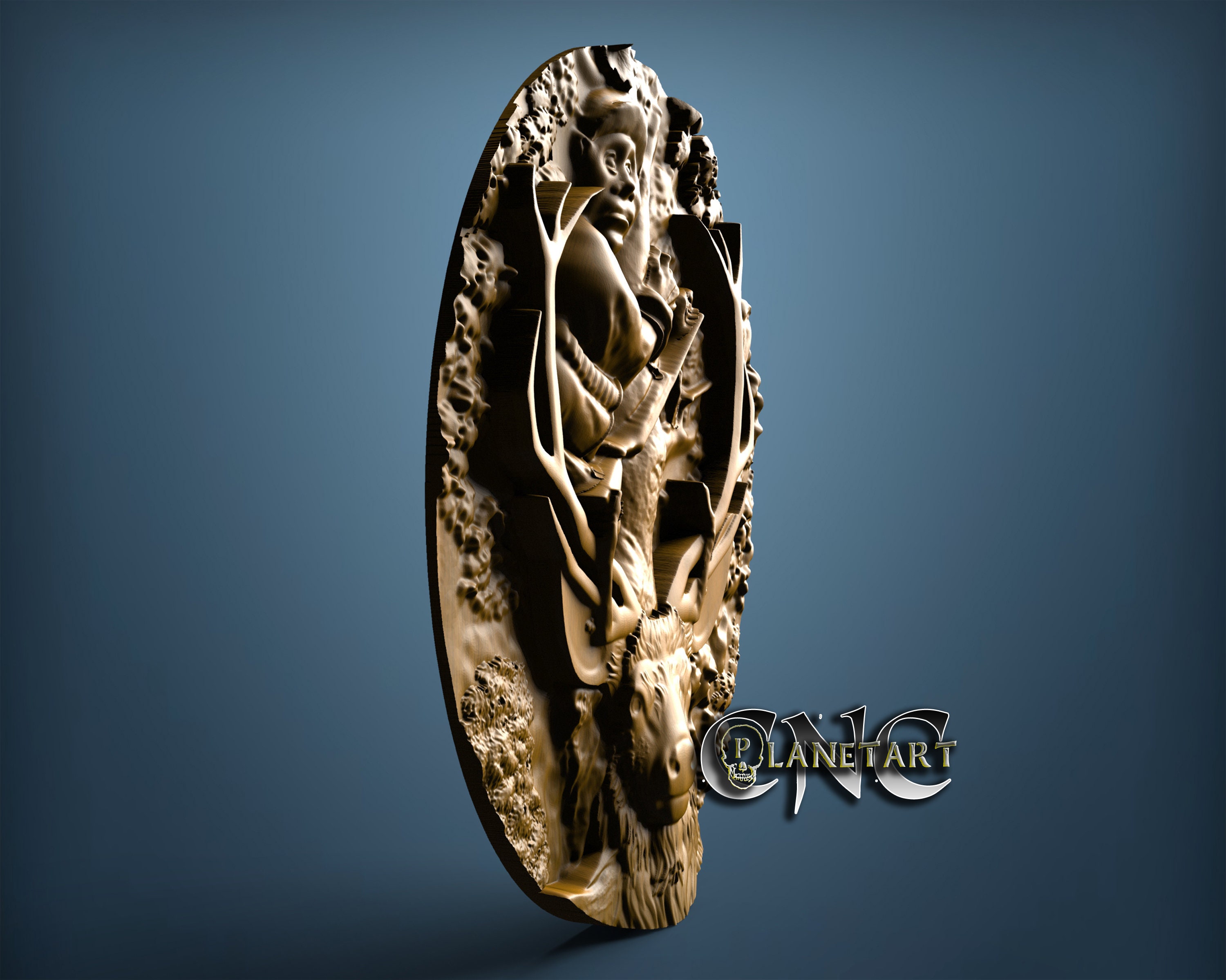 Hunting Deer 3D STL Model CNC Router Engraver Artcam | Etsy