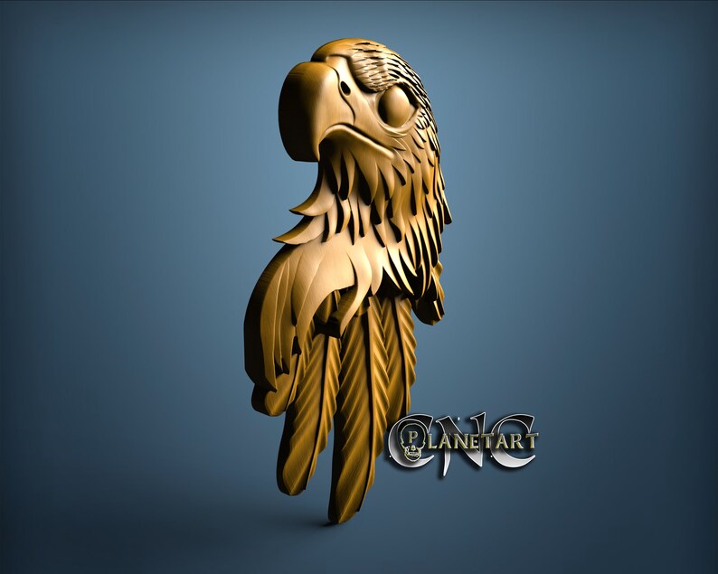 Eagle 3D STL Model CNC Router Engraver Artcam Aspire CNC | Etsy