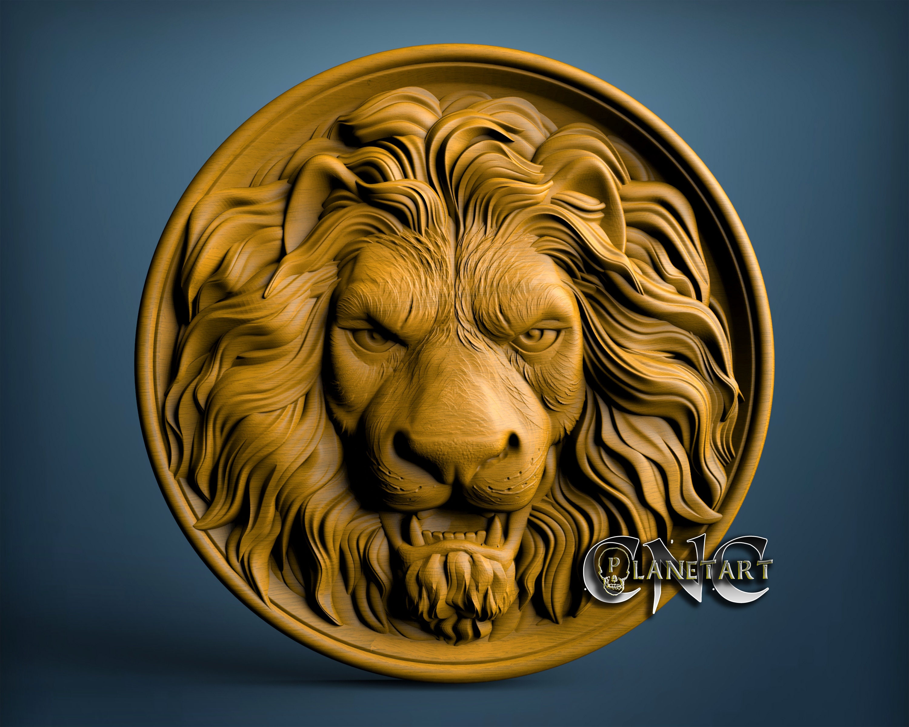 Lion 3D STL Model CNC Router Engraver Artcam Aspire CNC - Etsy