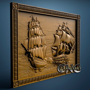 Ships, 3D STL Model, CNC Router Engraver, Artcam, Aspire, CNC Files ...