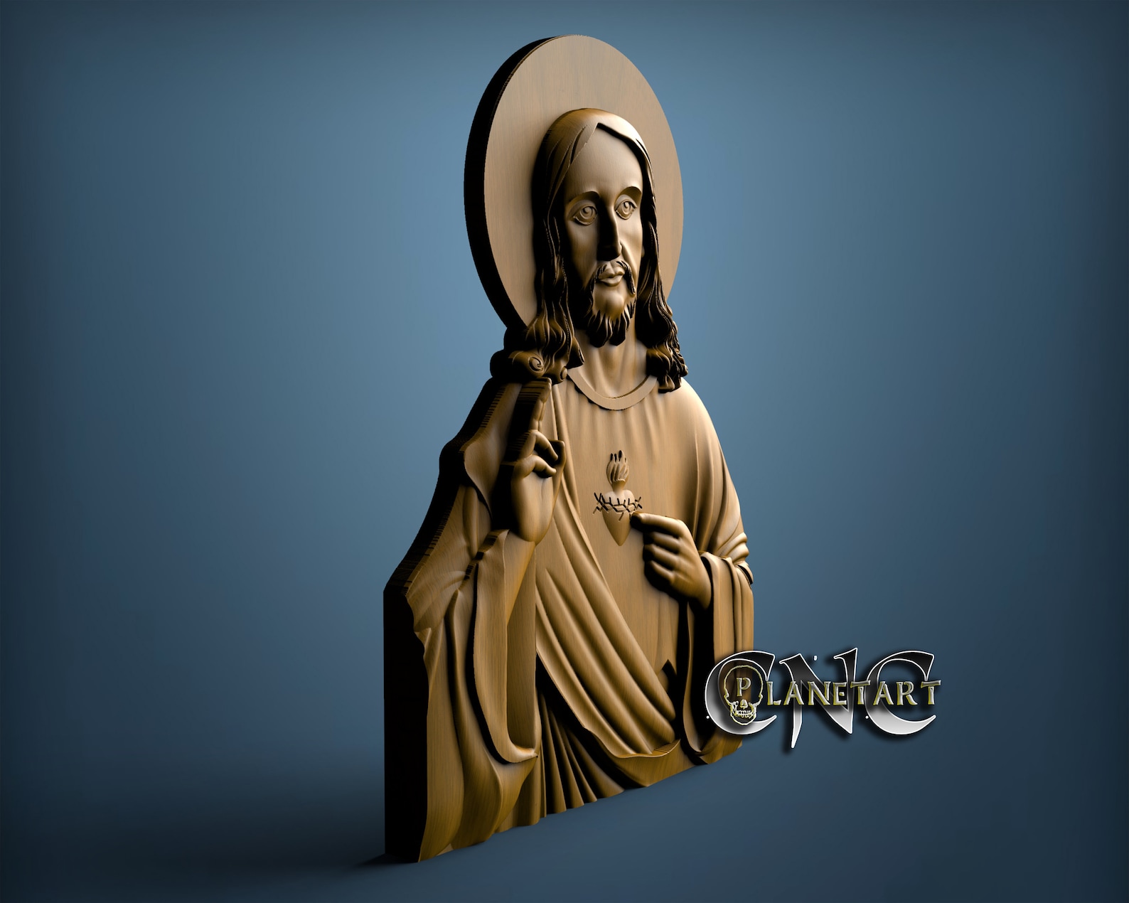Jesus, 3D STL Model, CNC Router Engraver, Artcam, Aspire, CNC Files ...