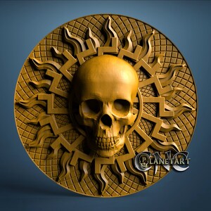 Skull, 3D STL Model, CNC Router Engraver, Artcam, Aspire, CNC Files ...