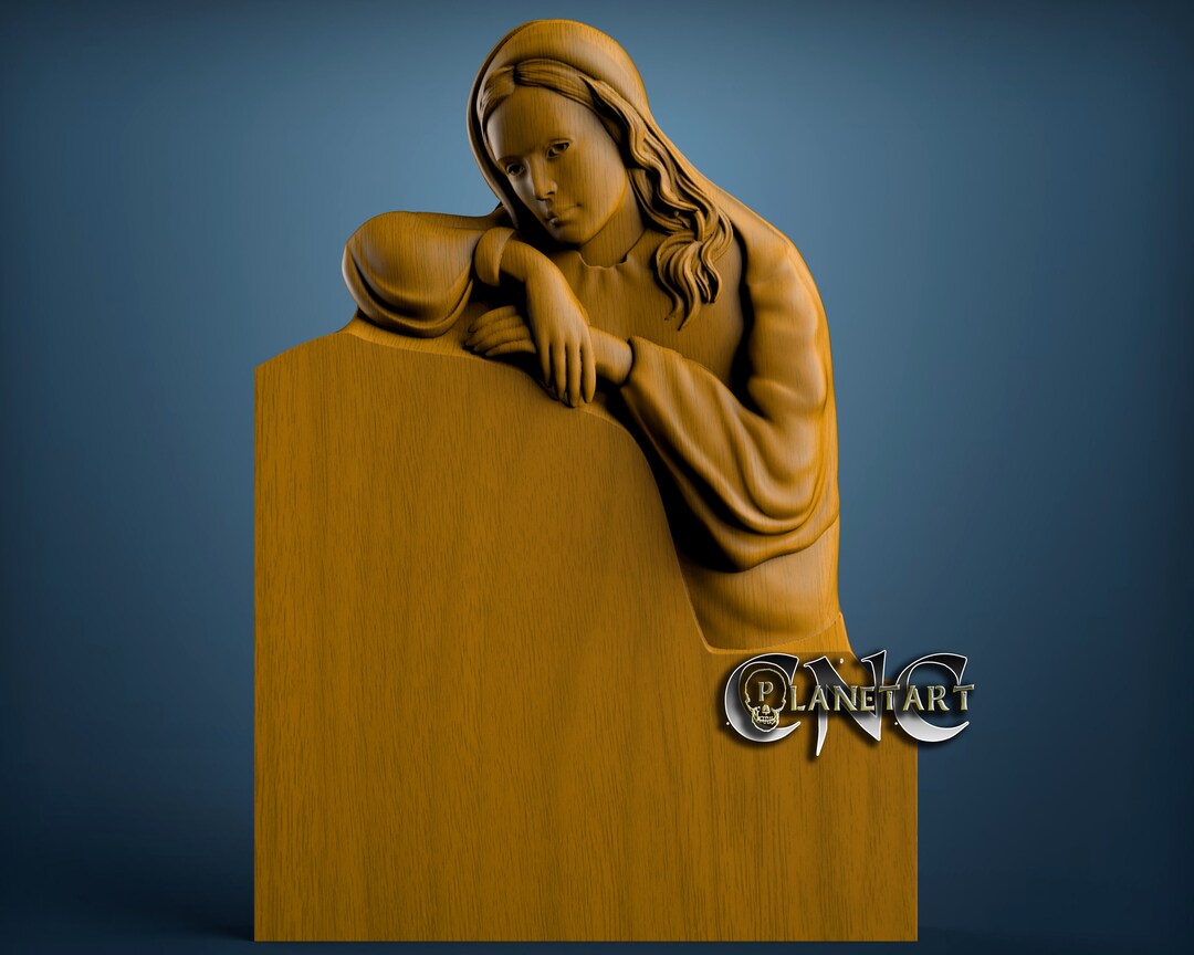 Grave Stone, 3D STL Model, CNC Router Engraver, Artcam, Aspire, CNC ...