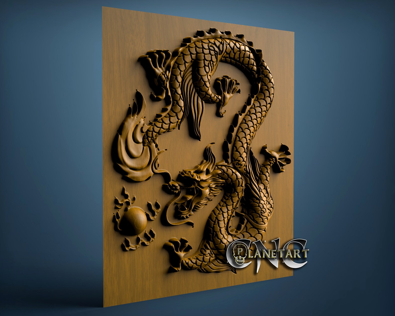 Dragon 3D STL Model CNC Router Engraver Artcam Aspire CNC - Etsy