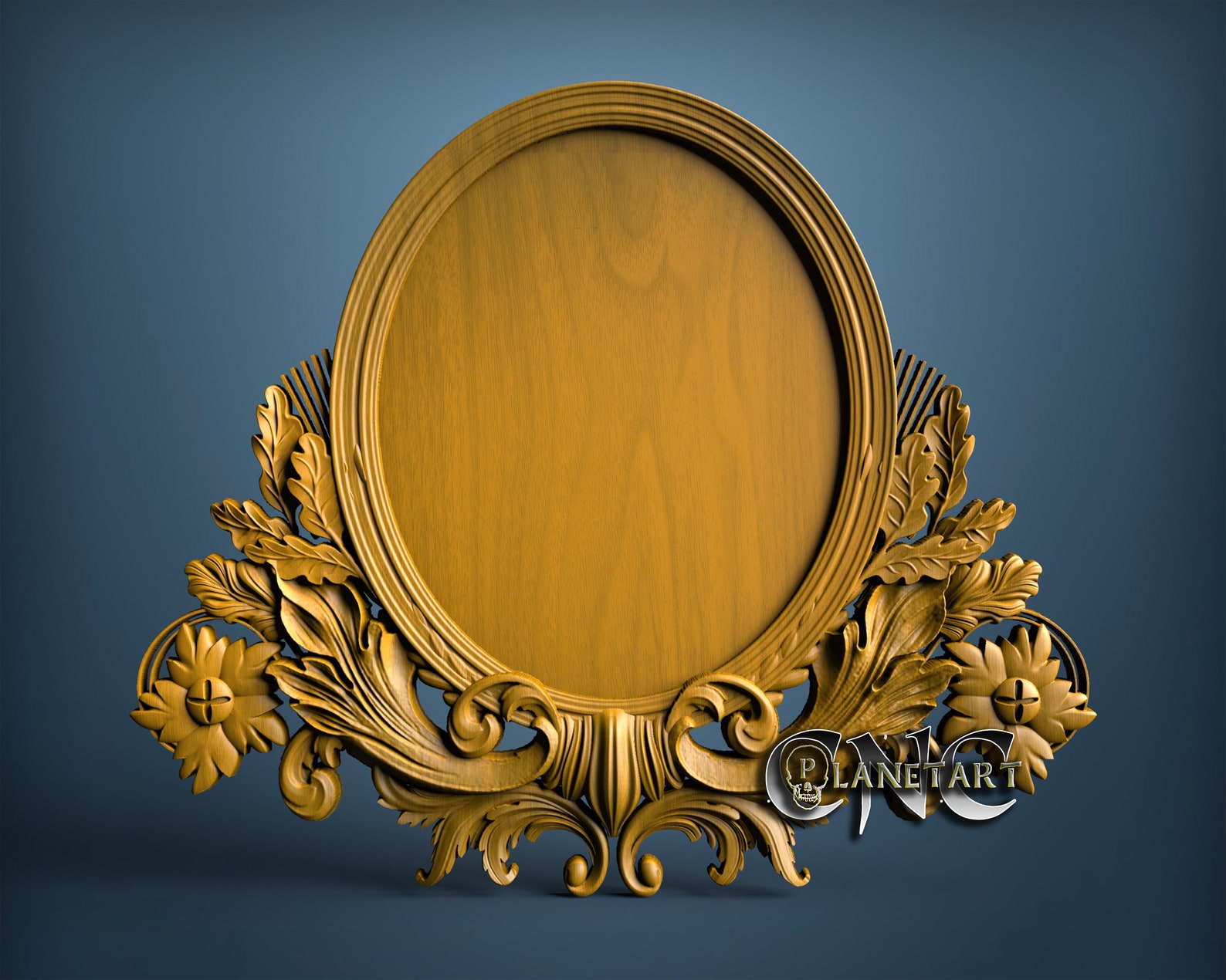 Medalion Pod Trofe 3D STL Model CNC Router Engraver | Etsy